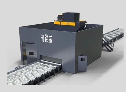 Roll Conveyor Shot Blasting Machine with High Convection Pre-Heater