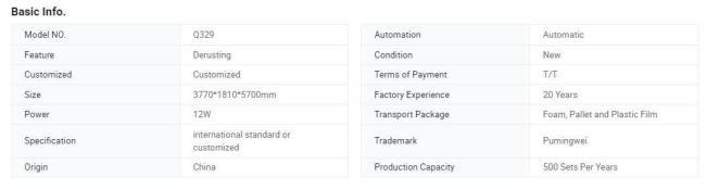 Auto Rust Cleaning Crawler Tumble Rubble Belt Shot Blasting Machine