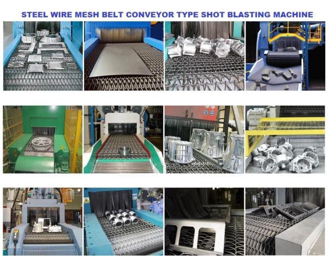 Wire Mesh Belt Conveyor Shot Blasting Machine with Deburring and Deflashing