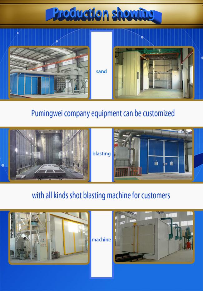 Custom Large Sandblasting Booth Cleaning Machine From China Pumingwei Factory