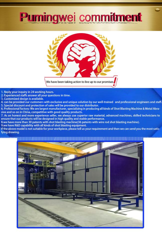 Automatic Recycling Sand Blasting Booth with Welding Parts
