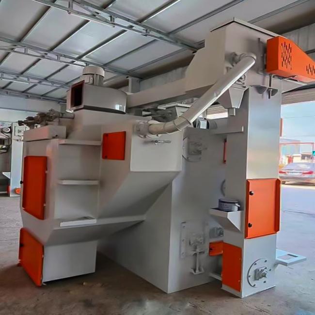 Q329 Auto Rust Cleaning Crawler Tumble Rubble Belt Shot Blasting Machine