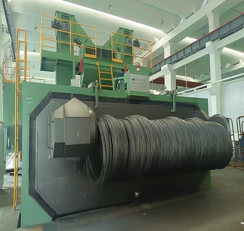 Fast Shipping Wire Rod Coil Shot Blasting Machine