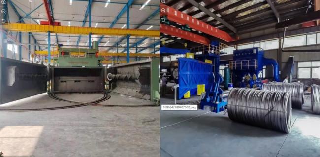 Fast Shipping Wire Rod Coil Shot Blasting Machine