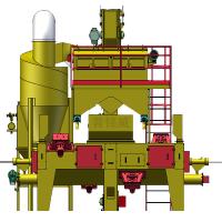 China Metal Surface Derusting Machine for Removing Mill Scale Wire Rod Shot Blasting Machine for sale