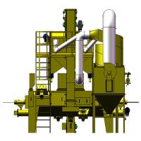 China Metal Surface Derusting Machine for Removing Mill Scale Wire Rod Shot Blasting Machine for sale