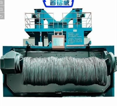 Китай Electric Wire Rod Coil Shot Blasting Machine for High Cleanliness and Descaling Rust продается