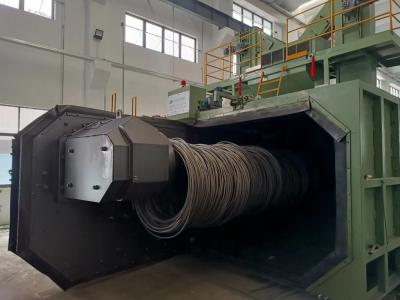 Cina Shot Blasting Machine PMW-4350 for Round Wire Rod Customization in Screw Industry in vendita