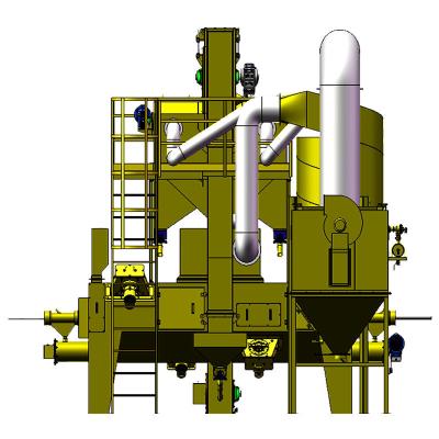 China Online Electric Wire Rod Shot Blasting Machine with 37/30/22 Kw/Piece Impeller Power Te koop