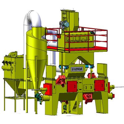 Китай Rust Cleaning Equipment Continuous Online Wire Rod Shot Blasting Machine for Cleaning продается