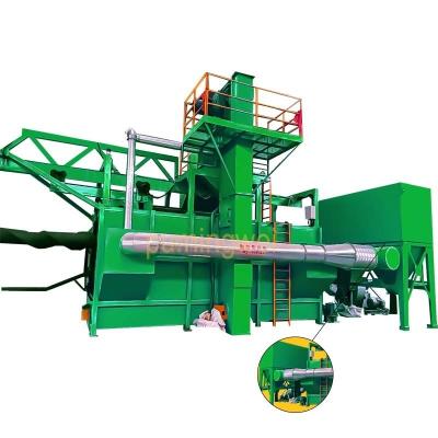 China High Cleanliness Single Station Wire Rod Coil Shot Blasting Machine With Automatic Control Te koop