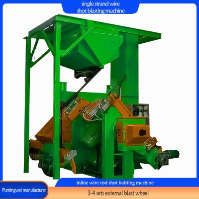 China Descaling Wire Rod with Automation Automatic Inline Continuous Shot Blasting Machine zu verkaufen