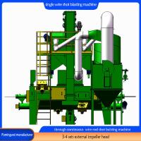 China Descaling Wire Rod with Automation Automatic Inline Continuous Shot Blasting Machine for sale