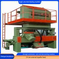 China Automatic Green Pitless Inline Wire Rod Shot Blasting Machine with Customized Design for sale