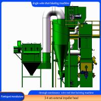 China Automatic Green Pitless Inline Wire Rod Shot Blasting Machine with Customized Design for sale