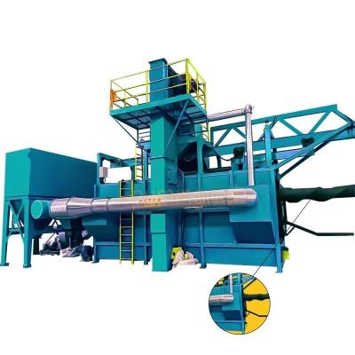 China Single Mandrel Wire Rod Coil Shot Blasting Machine with After-sales Service Te koop