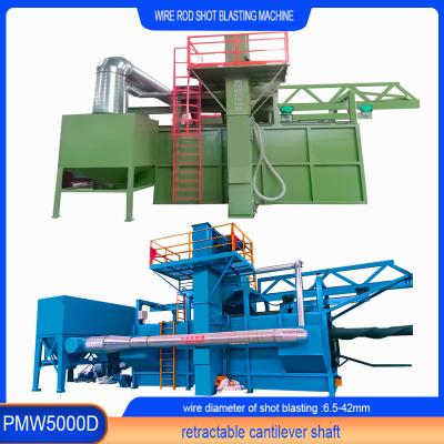 Cina 6m Continuous Wire Rod Shot Blasting Machine for Single Mandrel Customizable Design in vendita