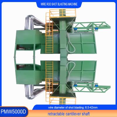 Cina 6m Continuous Wire Rod Shot Blasting Machine for Single Mandrel Customizable Design in vendita