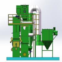 China Continuous Wire Rod Shot Blasting Machine 3-4 Impeller Heads for Customized Blasting for sale