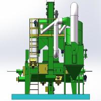 China Continuous Wire Rod Shot Blasting Machine 3-4 Impeller Heads for Customized Blasting for sale