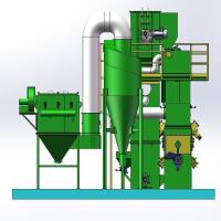 China Continuous Wire Rod Shot Blasting Machine 3-4 Impeller Heads for Customized Blasting for sale