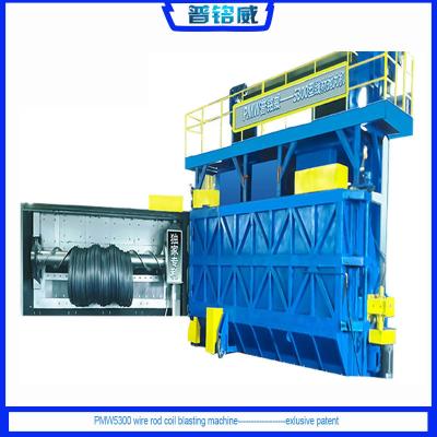 China 16.8 * 12.4 * 5.8meters Flat Door Disc Wire Blasting Machine Pmw5300 for Customization for sale