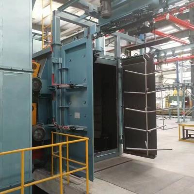 China Stainless Steel Hanging Shot Blasting Machine for Toothed Wheel Surface Strengthening Te koop