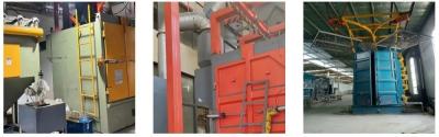 Cina Corrosion Proof Hook Type Shot Blasting Machine for Forging Parts and Small Castings in vendita