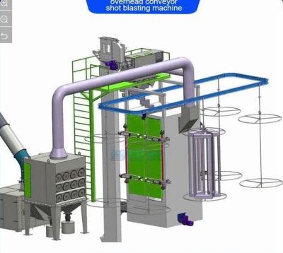 China Conveyor Shot Blasting Machine Catenary-Through Abrator with After-sales Service Te koop