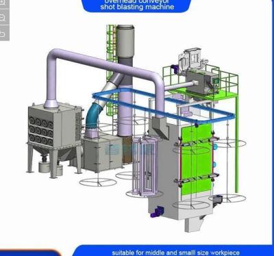 Cina Conveyor Shot Blasting Machine Catenary-Through Abrator with After-sales Service in vendita