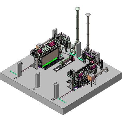 China PMW5500 Wire Rod Coil Shot Blasting Machine for Wire Products Industry Requirement à venda