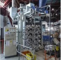 China Continuous Pass Through Overhead Chain Conveyor Shot Blasting Machine for Small Objects for sale