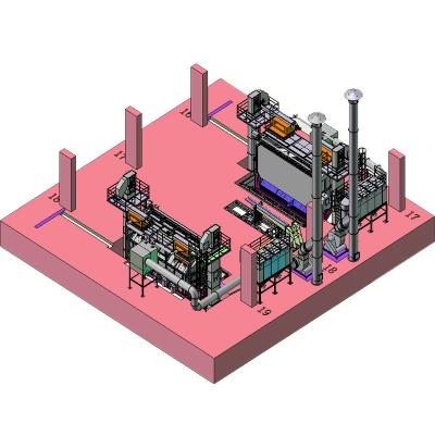 Cina PMW5500 12.5*5.5*6.4 m Descaling Cost 5 Dollars Green Wire Rod Coil Shot Blasting Machine in vendita