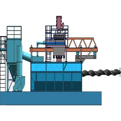 Cina Wire Rod Coil Shot Blasting Machine with Customized Blast Entire Roll Functionality in vendita