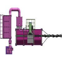 China Wire Rod Coil Shot Blasting Machine with Customized Blast Entire Roll Functionality for sale
