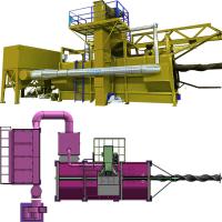 China Wire Rod Coil Shot Blasting Machine with Customized Blast Entire Roll Functionality for sale