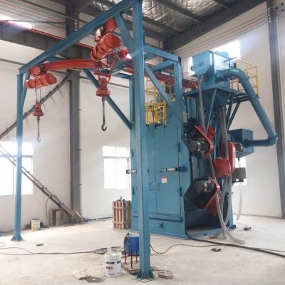 China Steel Rust Removal Hanging Shot Blasting Machine with High Cleanliness Efficiency Level Te koop