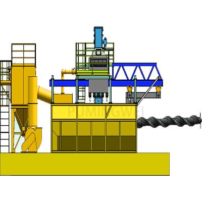 Cina Customized Pumingwei Wire Rod Coil Shot Blasting Machine with Wire Range From 6.5-42mm in vendita