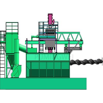 Cina Customized Pumingwei Wire Rod Coil Shot Blasting Machine with Wire Range From 6.5-42mm in vendita