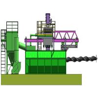 China Single Position Retractable Mandrel Wire Rod Coil Shot Blasting Machine PMW5000D for sale