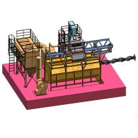 China Single Position Retractable Mandrel Wire Rod Coil Shot Blasting Machine PMW5000D for sale