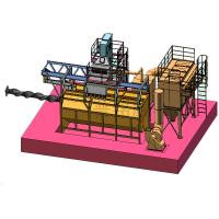 China Single Position Retractable Mandrel Wire Rod Coil Shot Blasting Machine PMW5000D for sale