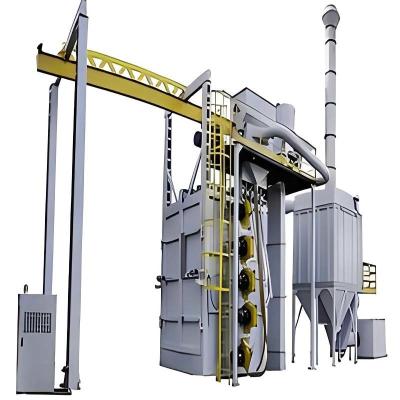Cina High Cleanliness Overhead Spinner Hanger Hook Shot Blasting Machine for Gas Cylinders in vendita