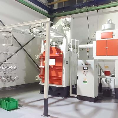 Cina High Cleanliness Q37 Series No Pit Spinner Single Hanger Cleaning Shot Blasting Machine in vendita