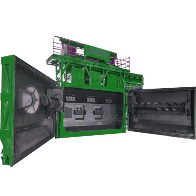 China Wire Rod Coil Shot Blasting Machine with Overlapped Liner Blocks Wire Range 5.5-42mm Te koop