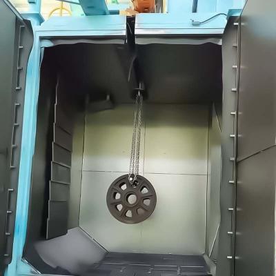 China Hook Type Shot Blasting Machine for High Cleanliness Rust Removal of Alloy Wheels à venda