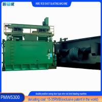 China Wire Surface Derusting Pumingwei 3D Blast Wheels Layout Automatic Shot Blasting Machine for sale