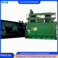China Wire Surface Derusting Pumingwei 3D Blast Wheels Layout Automatic Shot Blasting Machine for sale