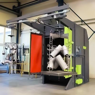 China Customized Rotary Hanger Hook Shot Blasting Machine for Original International Standard for sale