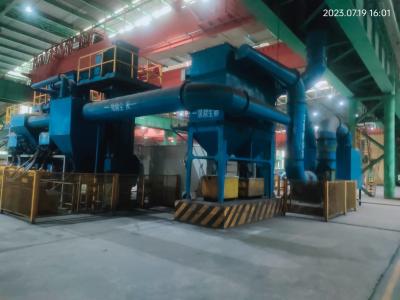 Cina PMW3850 Double-Position Turnover Door Wire Rod Shot Blasting Machine for Rust Removal in vendita